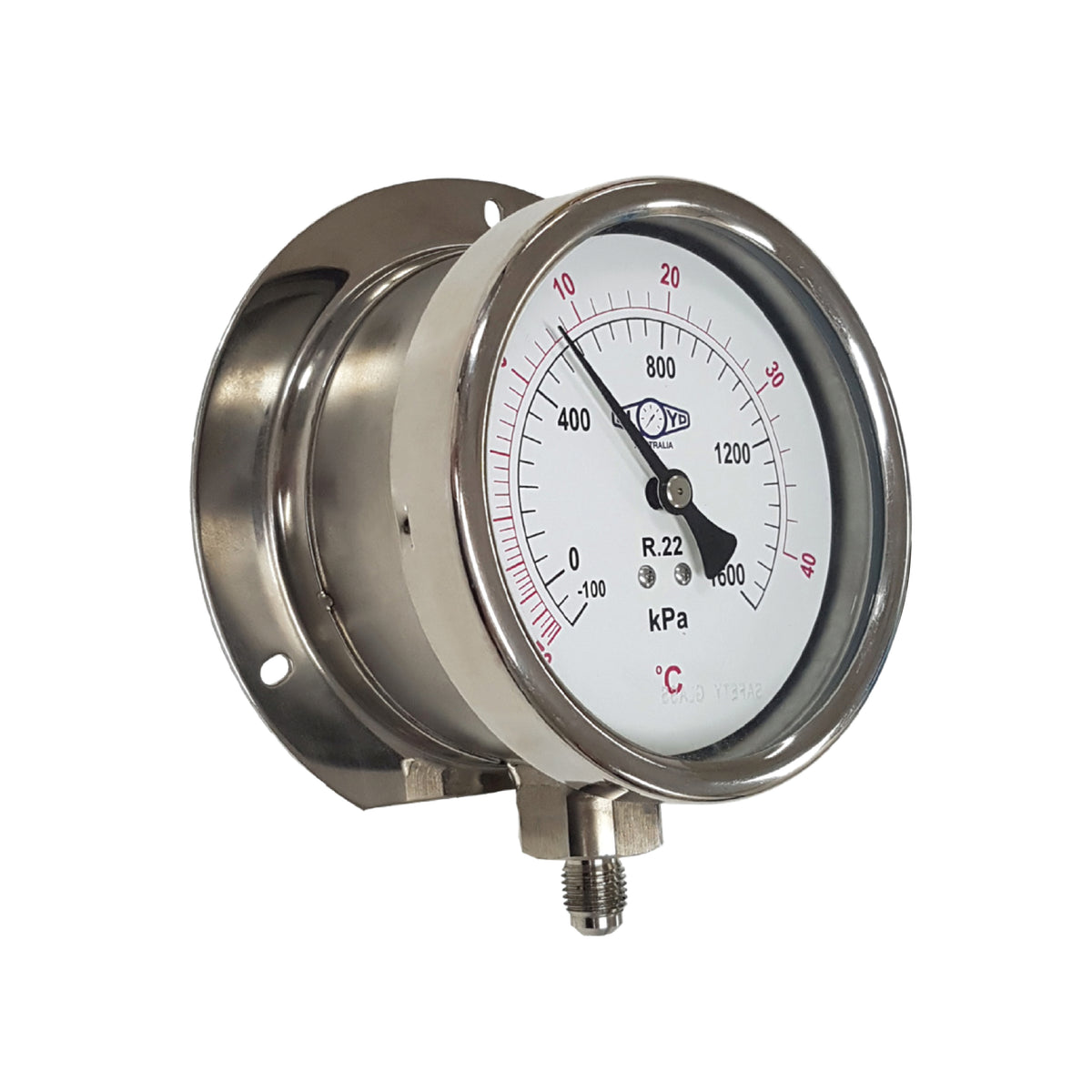 Refrigeration Gauges – Dual Scale Pressure & Temperature | 63mm & 100mm ...